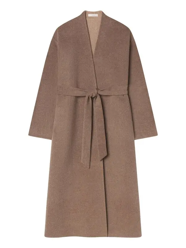 Co Double-faced Wool Cashmere Wrap - Brown