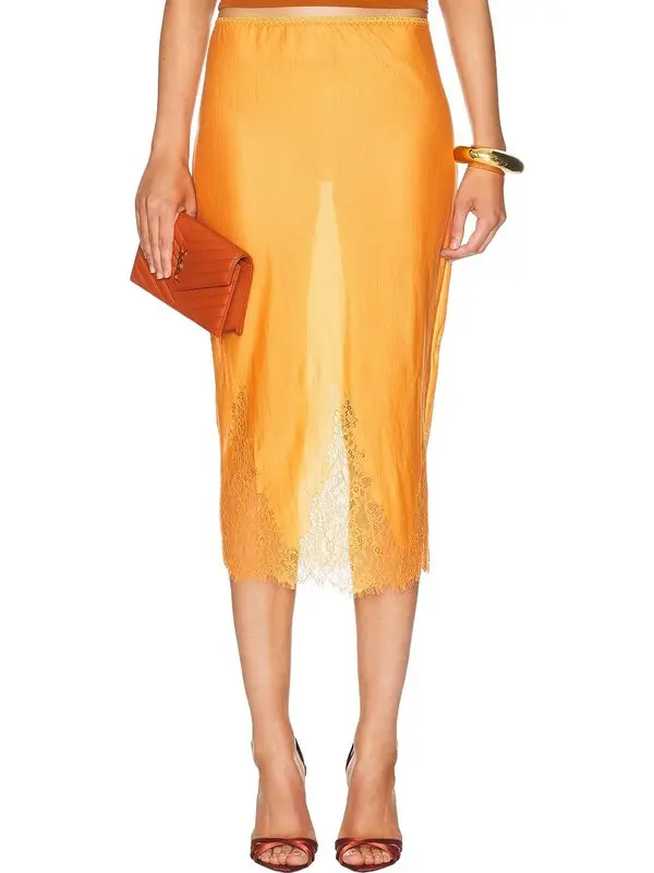 Ronny Kobo Julian Skirt - Citron
