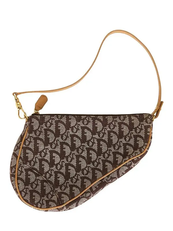 Dior Diorissimo Pochette Saddle Bag - Brown