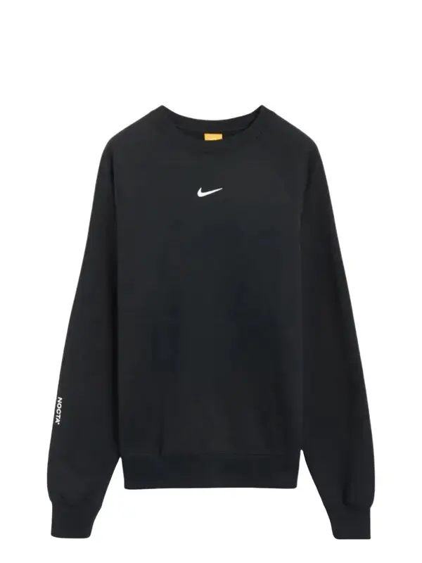 NIKE NOCTA Crewneck Sweatshirt With Embroidered Logo - Black