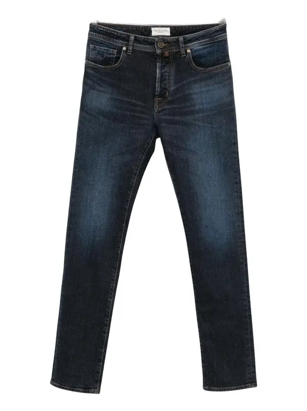 Jacob Cohen Jeans With Logo Patch - Blue