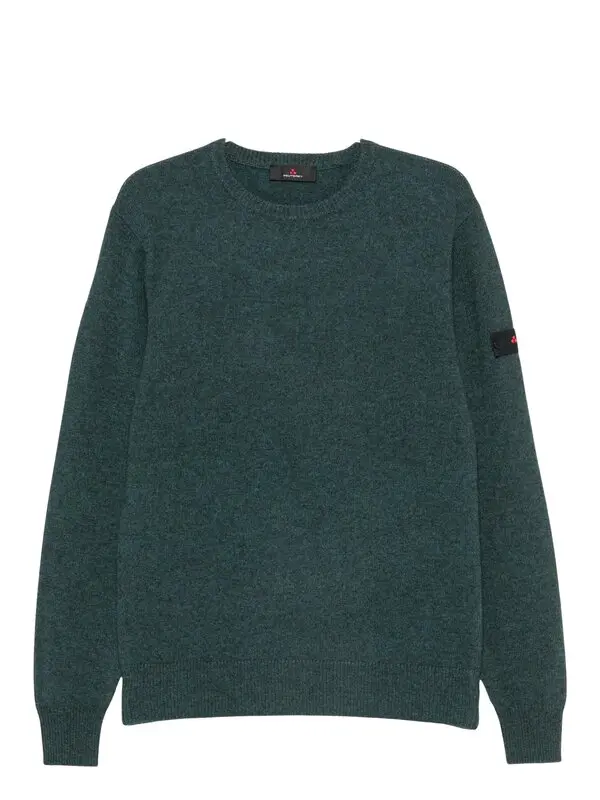 Peuterey Crew-neck Sweater With Logo - Green