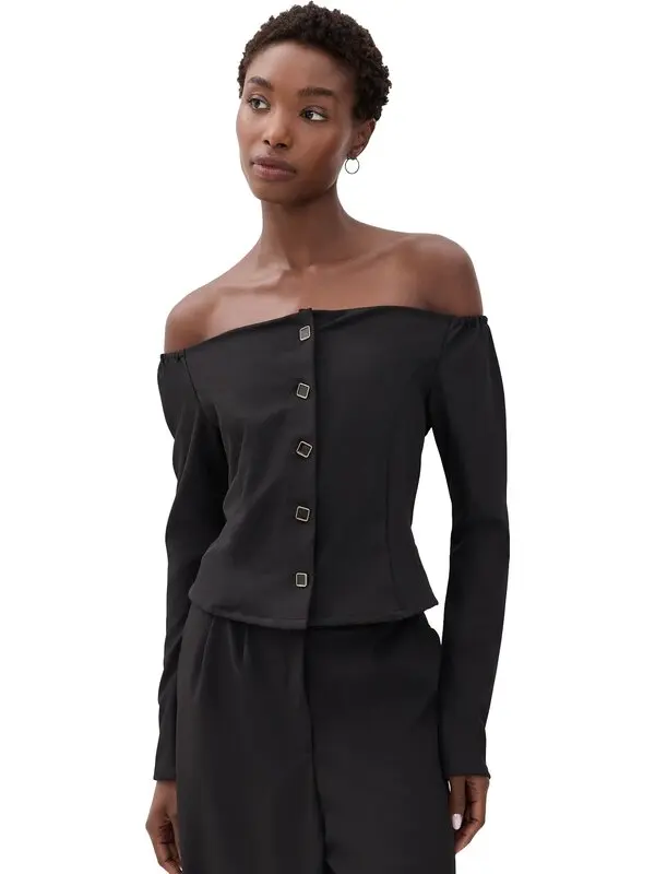 THE LULO PROJECT Silencio Blouse - Black01