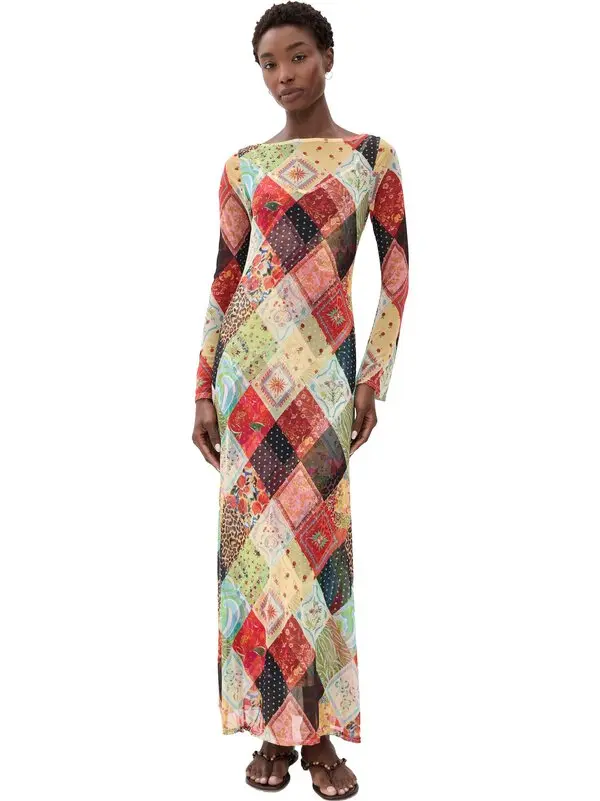 NEVER FULLY DRESSED Aria Mesh Dress - Multi