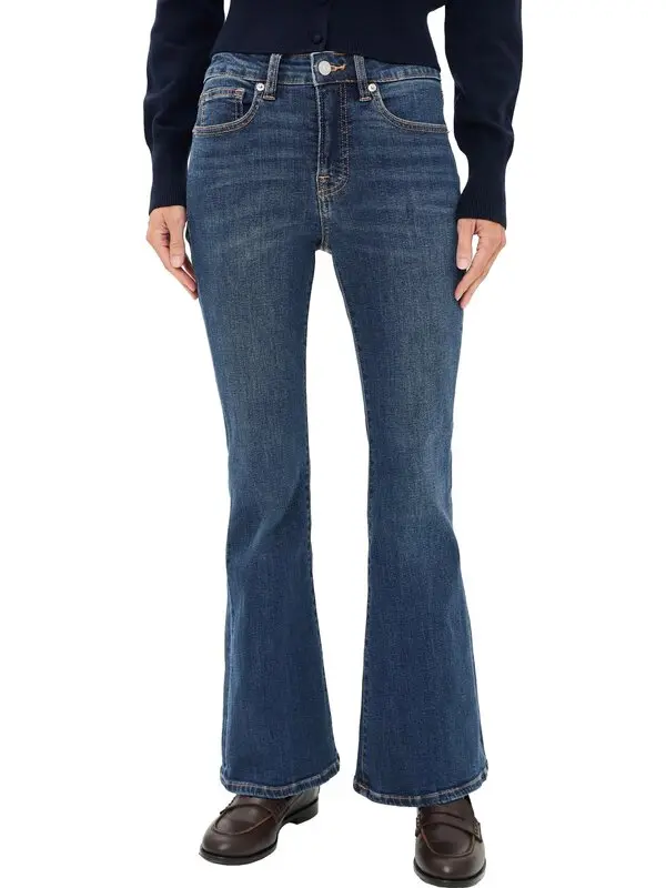 Good American Good Petite Flare Jeans - Blue004