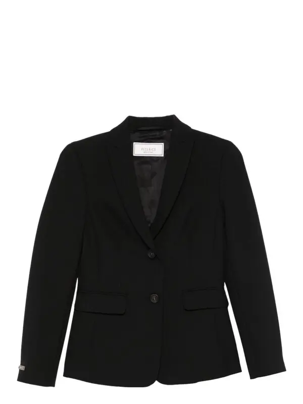 Peserico Single-breasted Suit Jacket - Black