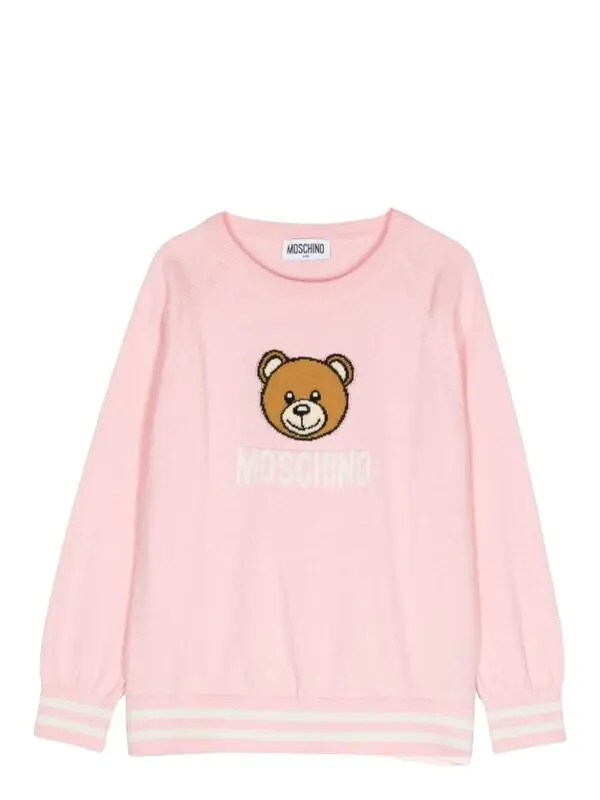 Moschino Teddy Bear-motif Jumper - Rosa