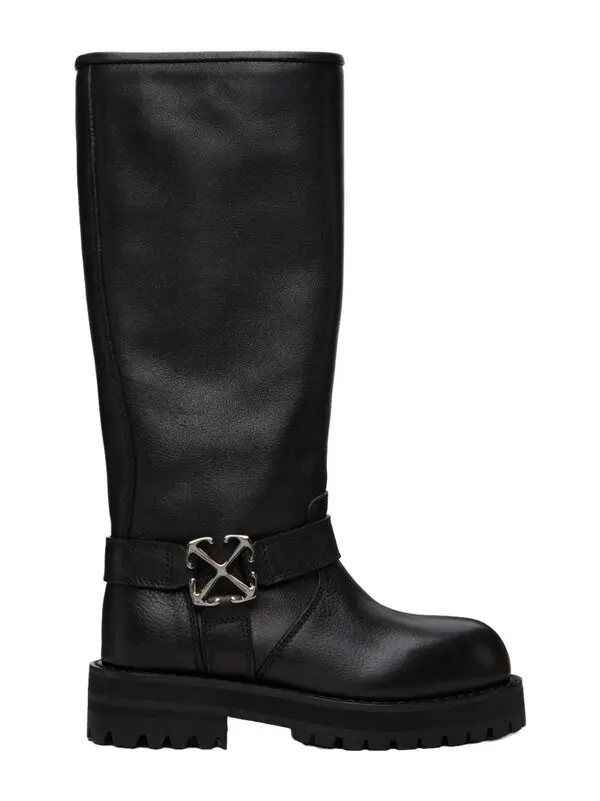 Off-White Off Track High Boots - Black