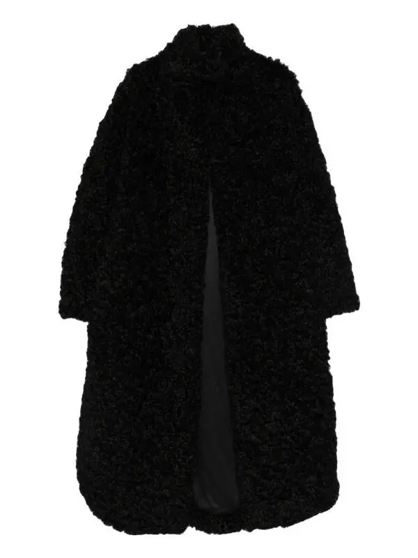 THE FRANKIE SHOP Long Lapel Coat - Black