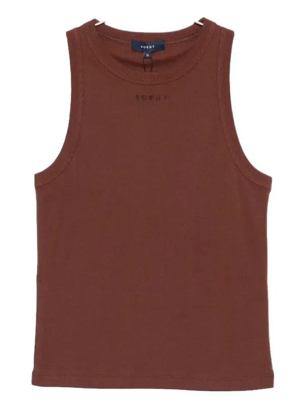 Soeur Sleeveless Vest - Red