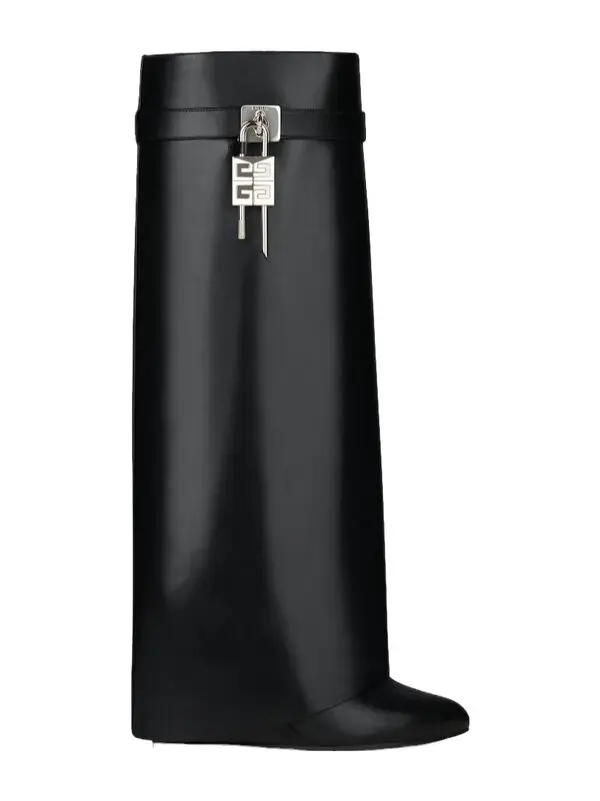 Givenchy Shark Lock Pointed Toe Boots - Black