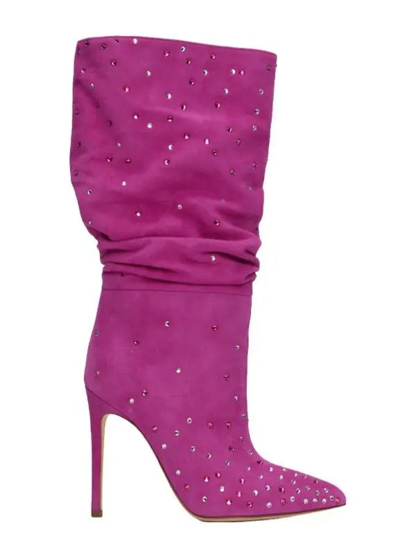 Paris Texas Crystal Decorated Boots - Pink