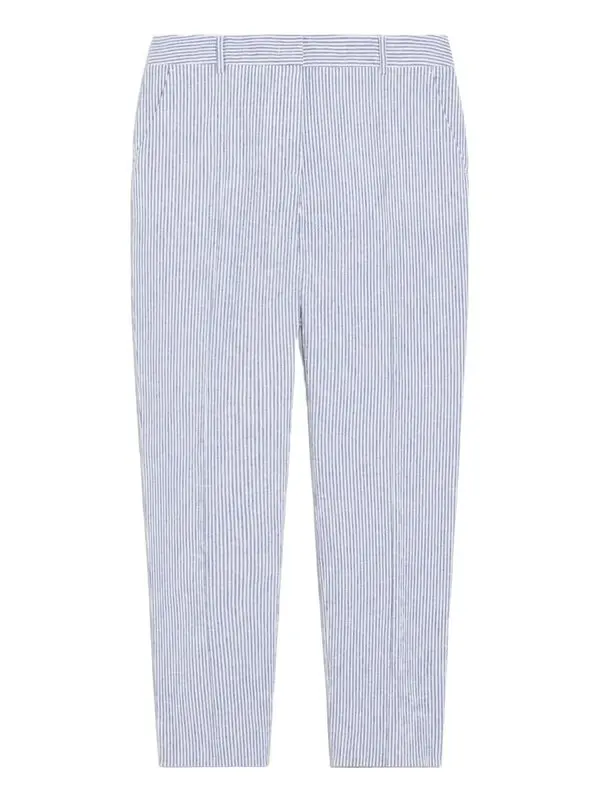 Max Mara Seersucker Trousers - Light Blue