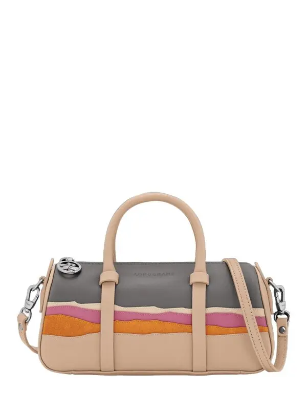 Longchamp X Caroline Hélain Small Patchwork Holdall Bag - Beige