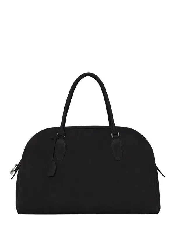THE ROW India 15.75 Suede Handbag - Black