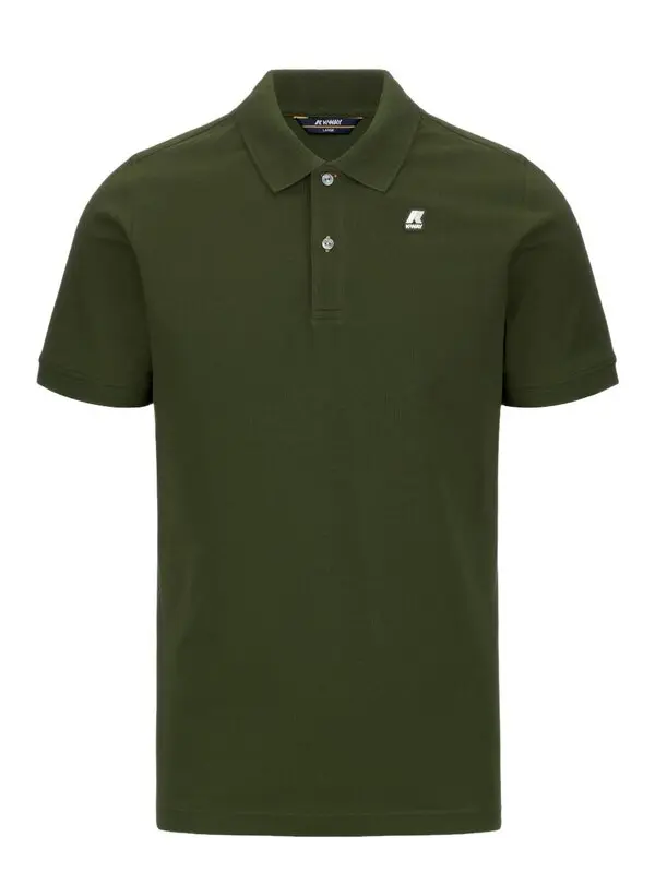 K-WAY Two-button Logo Polo Shirt - Green