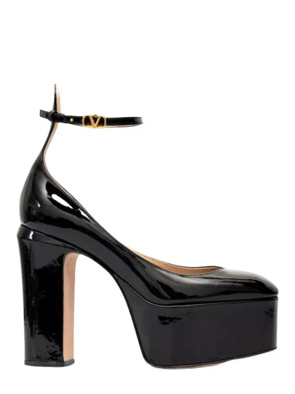 Valentino Garavani Vlogo Platform Pumps - Black