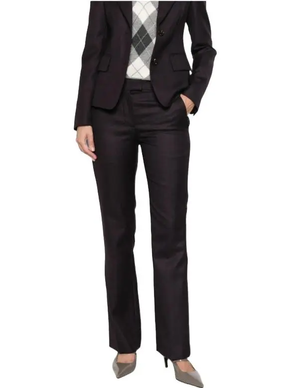 Burberry Casual Trousers With Belt Loops - Black