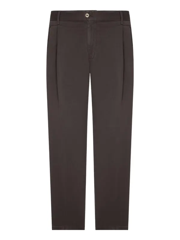 BRIGLIA 1949 Button-detail Casual Trousers - Moro