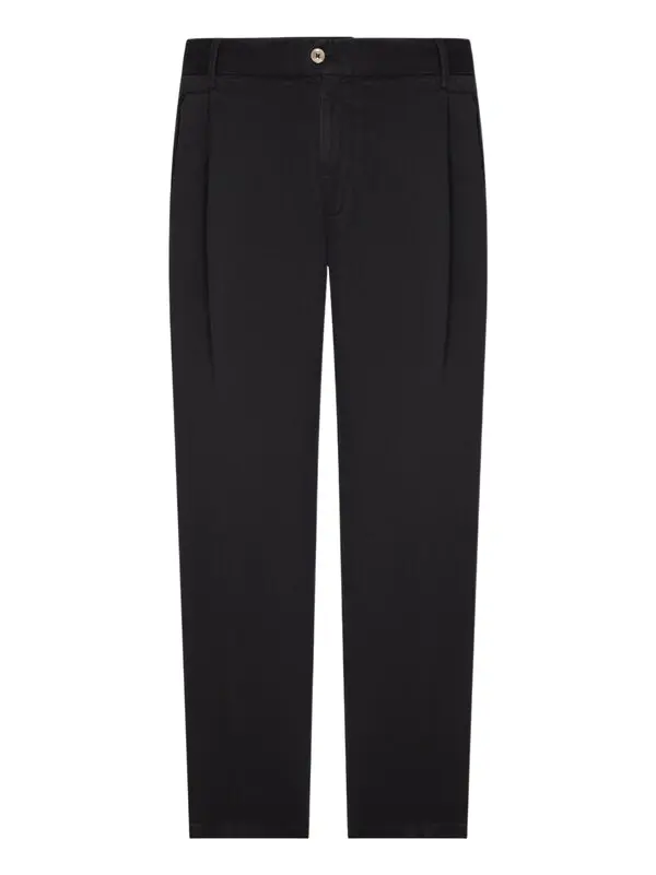BRIGLIA 1949 Pleated Chino Trousers - Black
