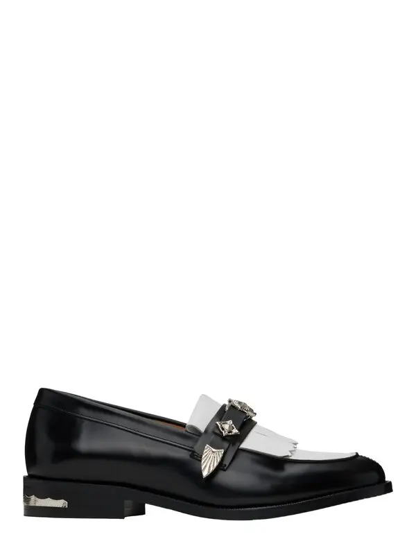 TOGA VIRILIS Round Toe Loafers - Black