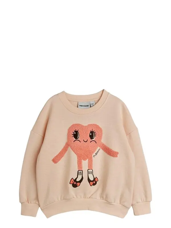 MINI RODINI Heart-detail Sweatshirt - Pink