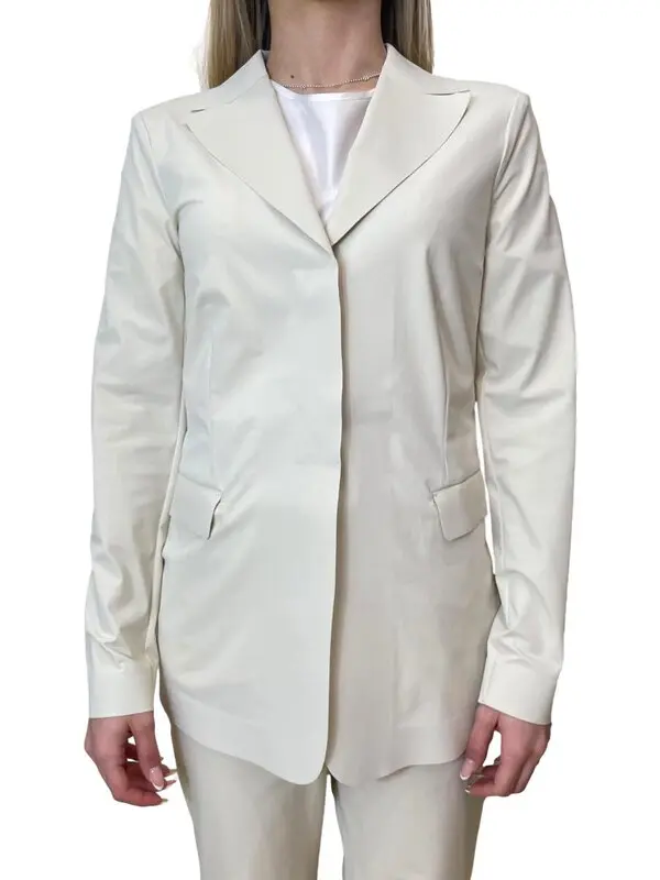 Max Mara Long-sleeved Casual Jacket - White