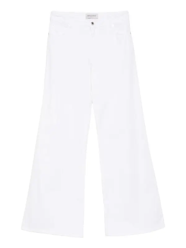 ERMANNO FIRENZE Five-pocket Flared Jeans - Optical White