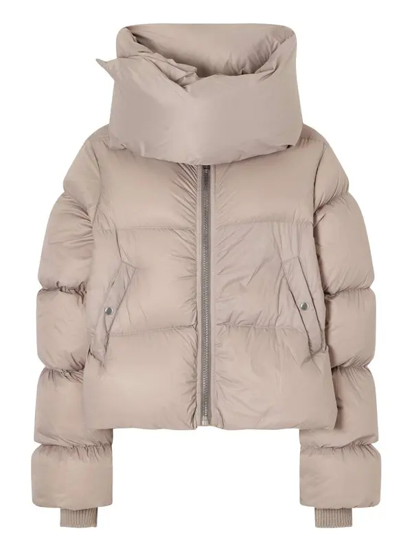 Rick Owens Tower Cropped Shell Down Jacket - Blush
