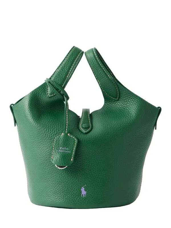 Polo Ralph Lauren Ply Small Leather Tote - Green