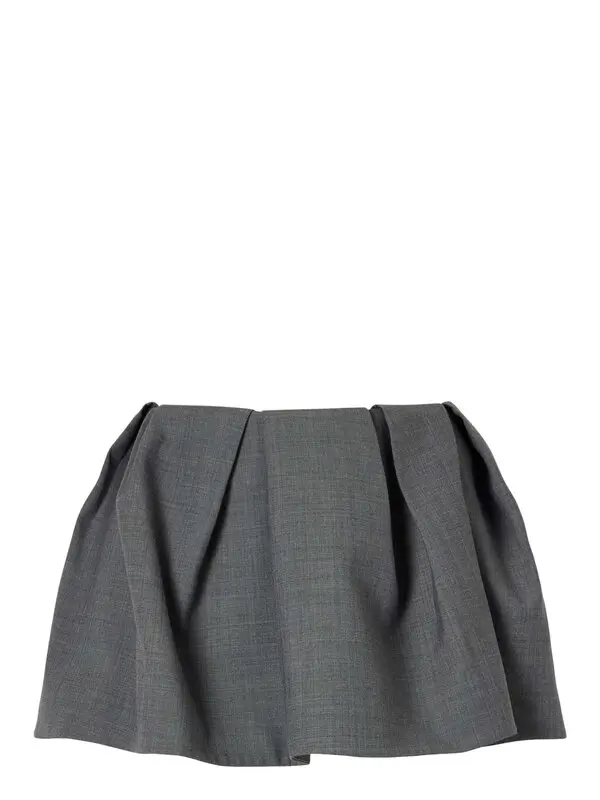 SHUSHU/TONG Wool-blend Mini Skirt - Gray