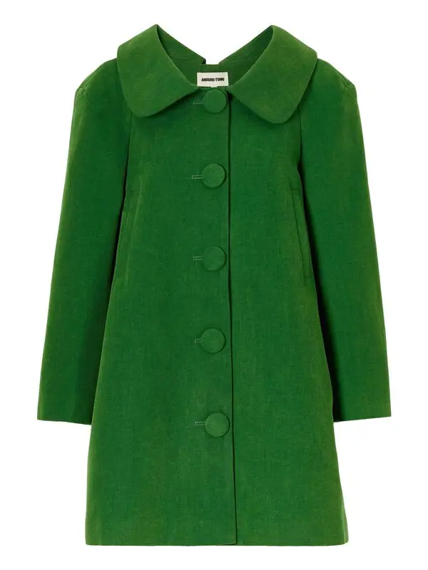SHUSHU/TONG Cotton-twill Coat - Green