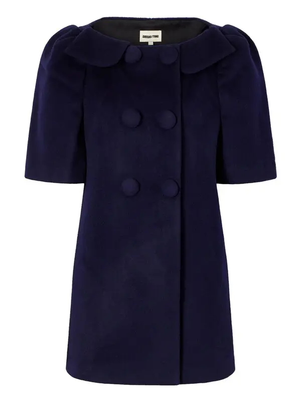 SHUSHU/TONG Wool Coat - Blue