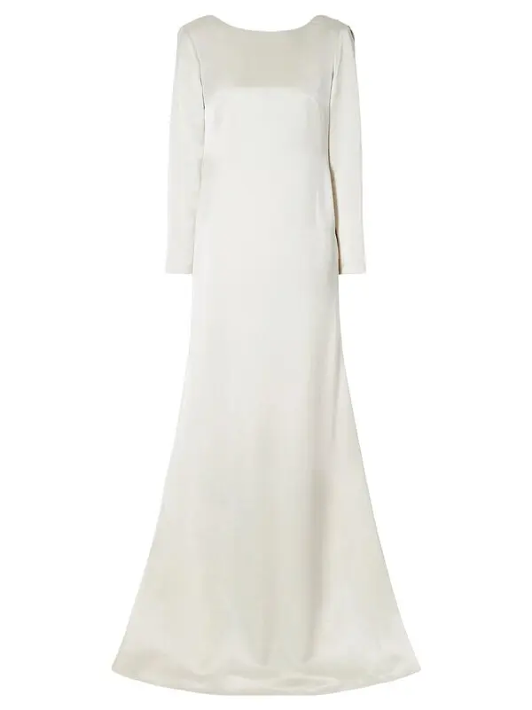 ILKYAZ OZEL Isthar Satin Gown - Neutrals