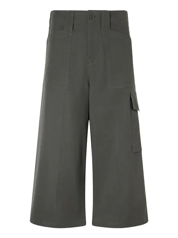RIER Garment-dyed Cotton-twill Shorts - Green