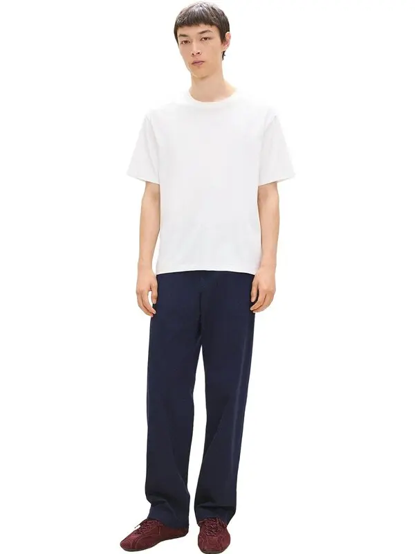 Theory Straight Chino Pant In Moonsoft Cotton - Baltic