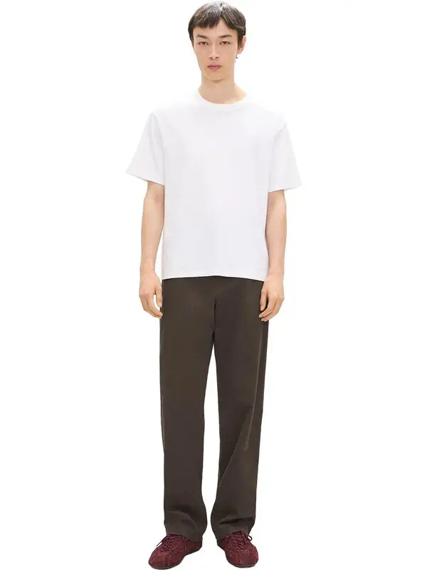 Theory Straight Chino Pant In Moonsoft Cotton - Classic Brown