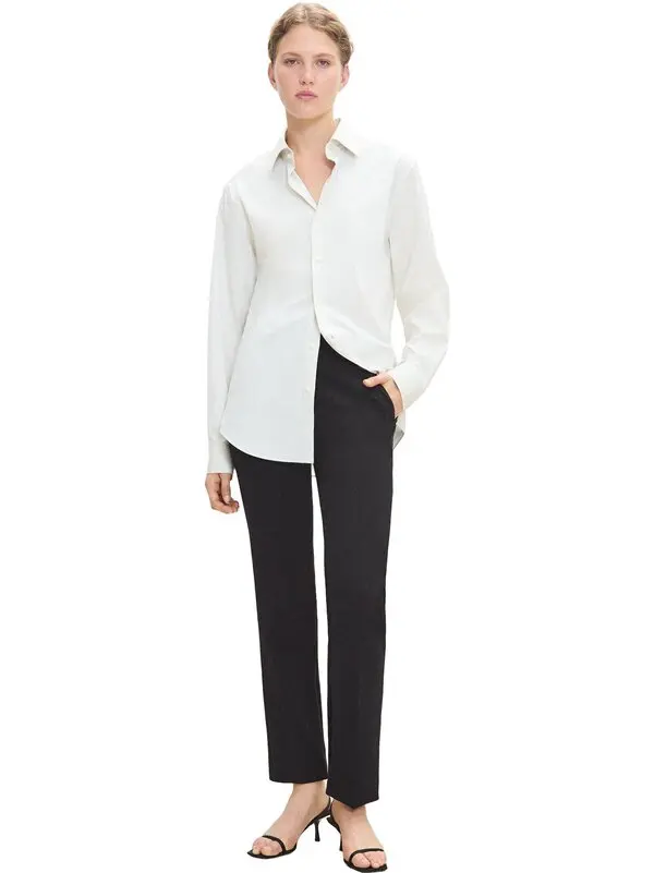 Theory Marcee Pant In Admiral Crepe - Black