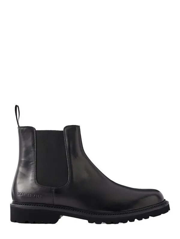 COMMON PROJECTS Leather Chelsea Boots - Black