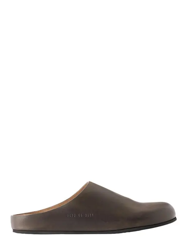 COMMON PROJECTS Leather Clogs - Brown