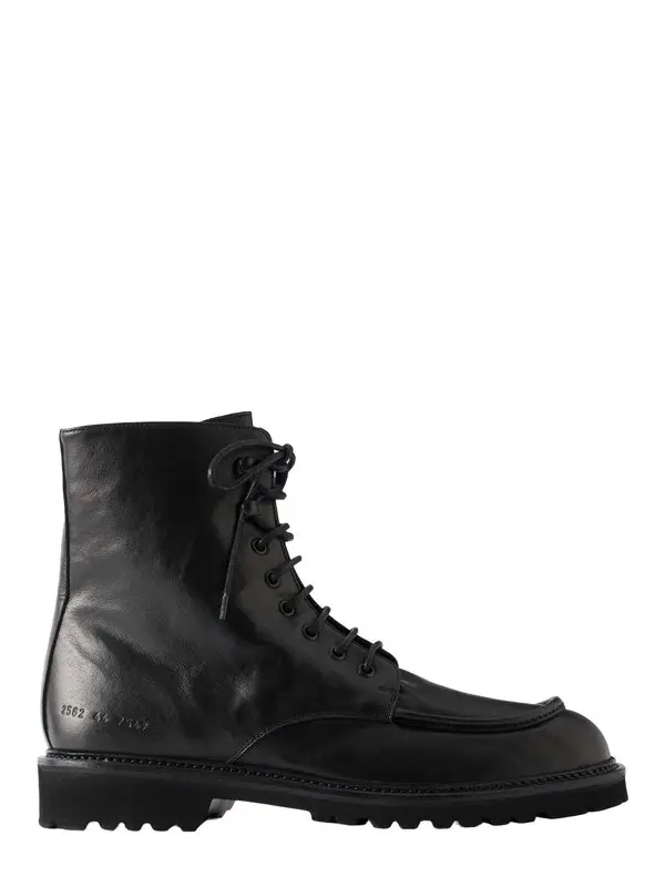 COMMON PROJECTS Leather Lace-up Boots - Black
