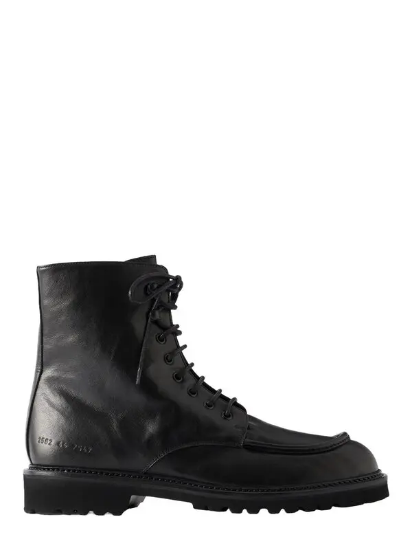 COMMON PROJECTS Leather Lace-up Boots - Black