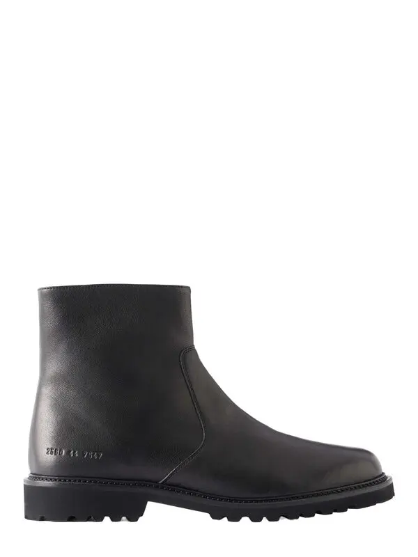 COMMON PROJECTS Leather Boots - Black