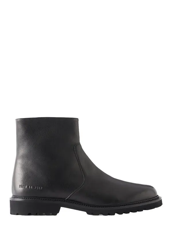 COMMON PROJECTS Leather Boots - Black