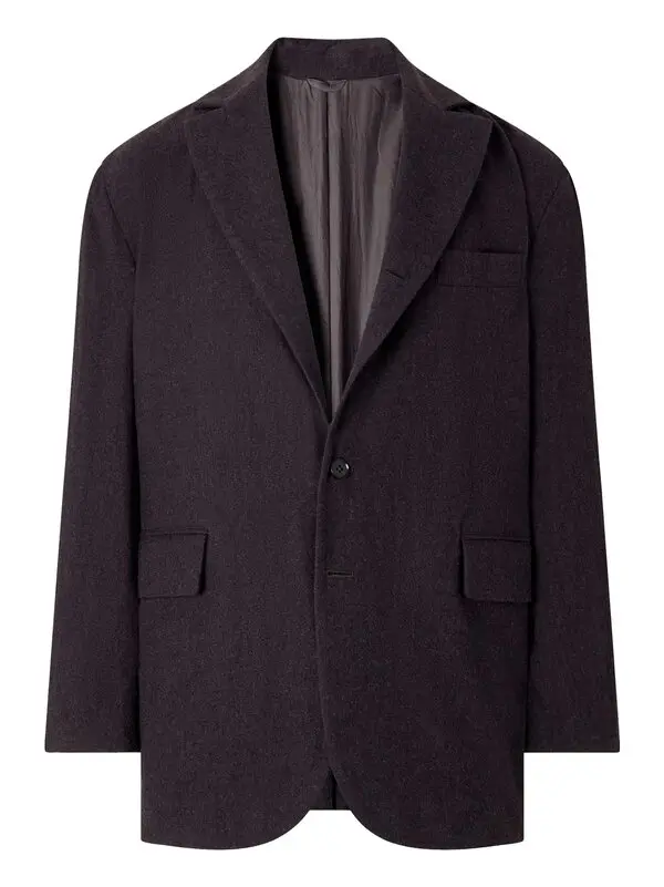 KAPTAIN SUNSHINE Brushed-wool Suit Jacket - Brown