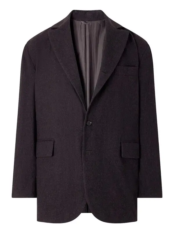 KAPTAIN SUNSHINE Brushed-wool Suit Jacket - Brown