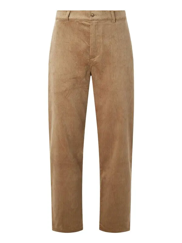 De Bonne Facture Straight-leg Cotton-corduroy Suit Trousers - Beige