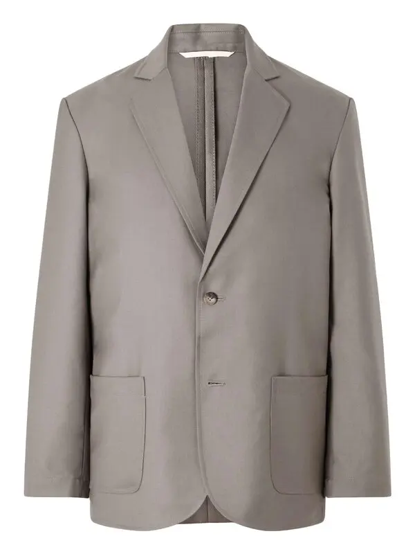 De Bonne Facture Writers Virgin Wool Suit Jacket - Green