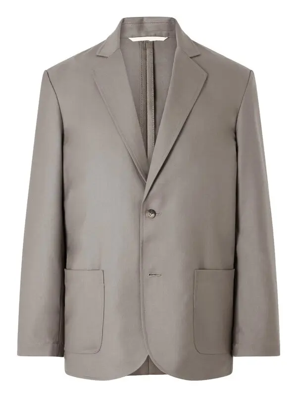 De Bonne Facture Writers Virgin Wool Suit Jacket - Green