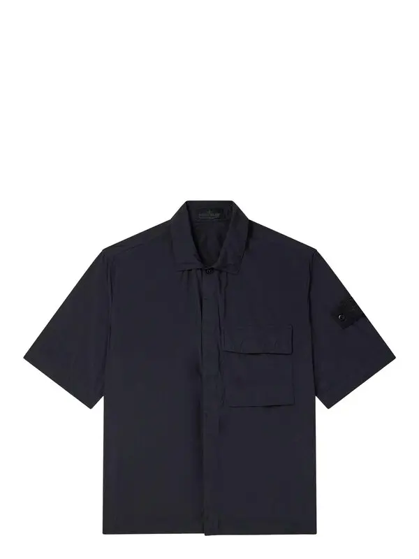 Stone Island Ghost Shell Shirt - Black